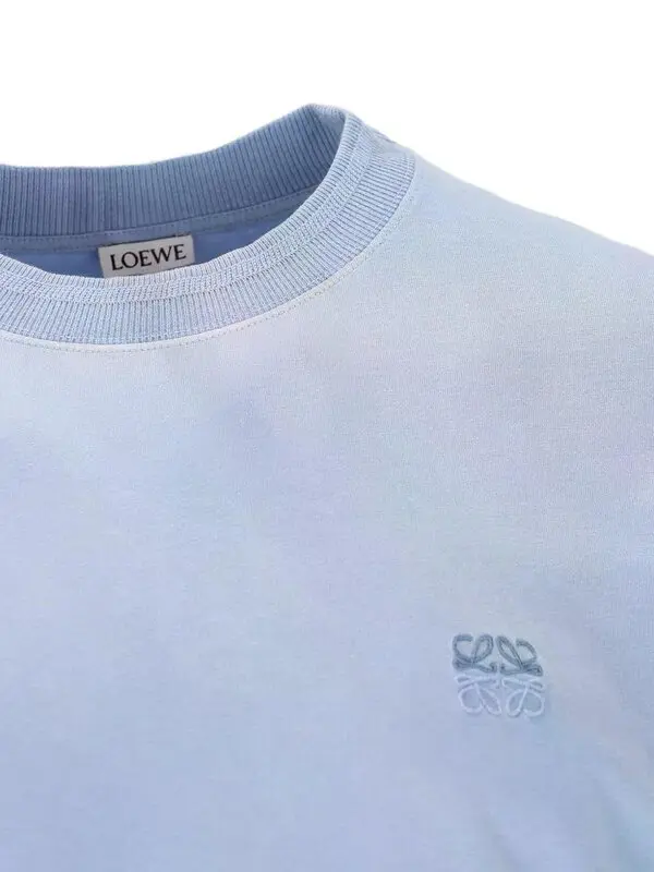 Loewe Anagram-embroidered T-shirt - Blue