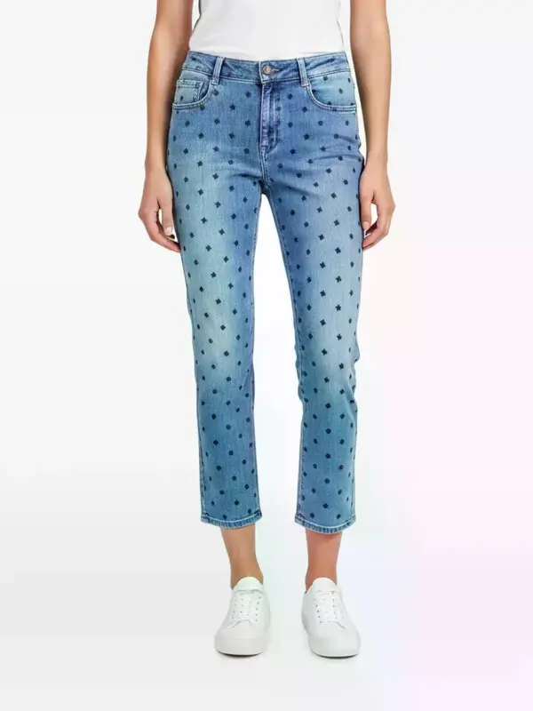 Stella McCartney Star-embroidered Skinny Jeans - Blue
