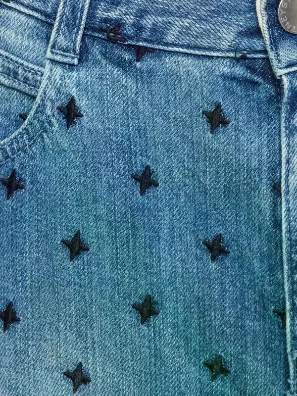 Stella McCartney Star-embroidered Skinny Jeans