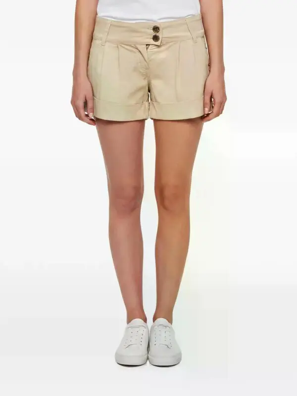 Elisabetta Franchi Mini Low-rise Shorts - Neutrals
