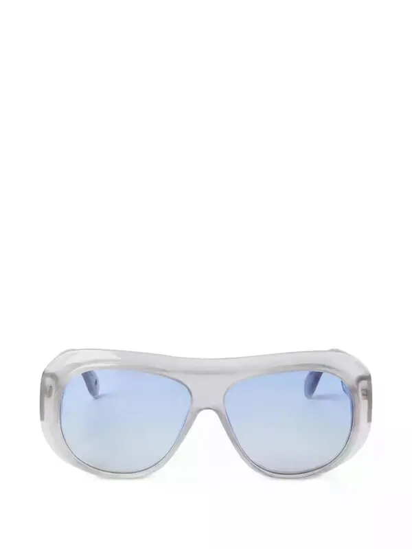 Palm Angels Elfin Pilot-frame Sunglasses - Grey