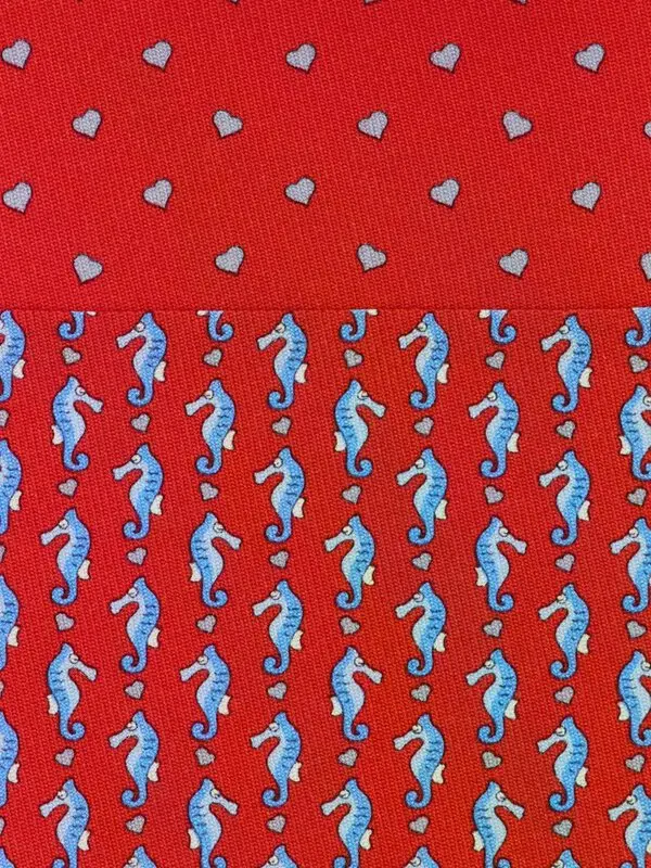 FERRAGAMO Seahorse-print Silk Tie