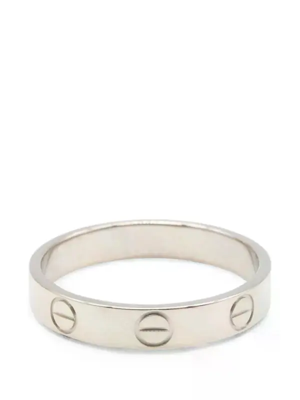 Cartier 18k White Gold Love Ring - Silver