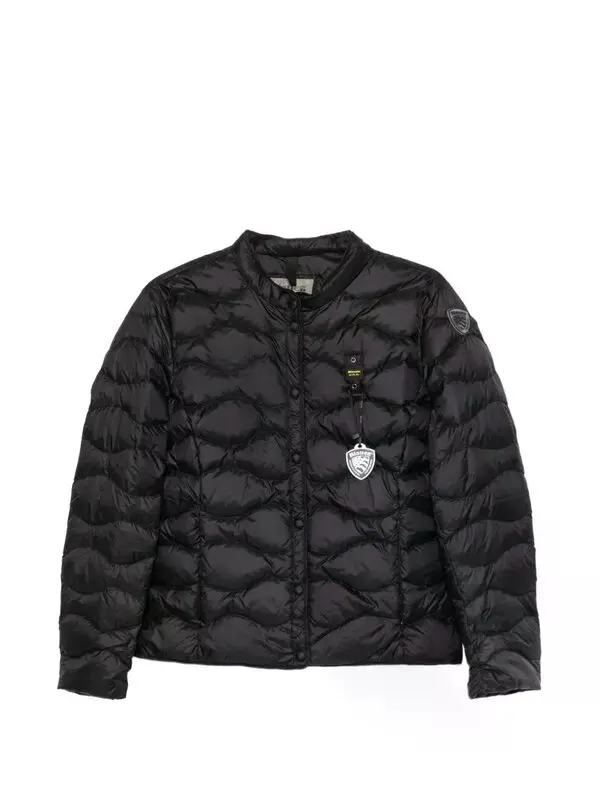 BLAUER. Wave-quilted Press-stud Jacket - Black