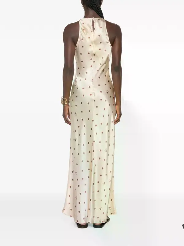 MC2 SAINT BARTH Katy Polka-dot Maxi Dress