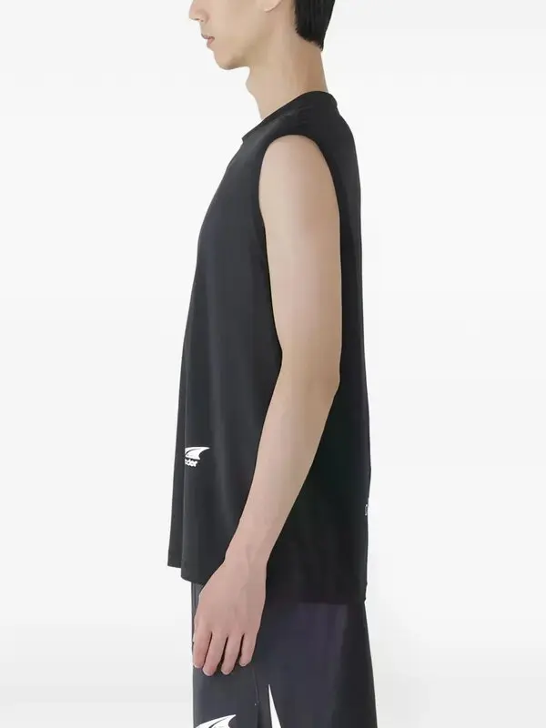 AND WANDER Logo Print Sleeveless T-shirt