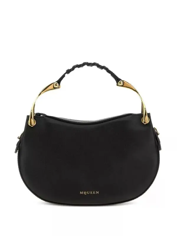 Alexander McQueen Mini Wishbone Clutch Bag - Black