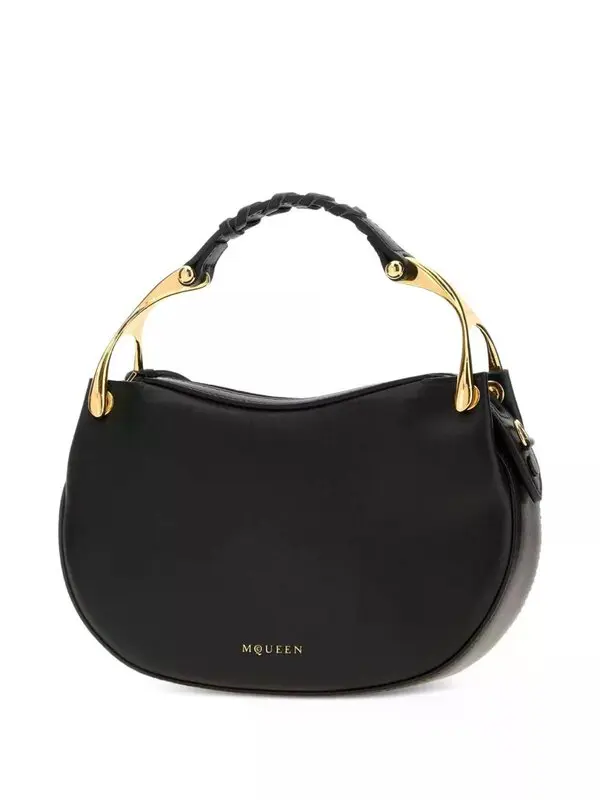 Alexander McQueen Mini Wishbone Clutch Bag - Black