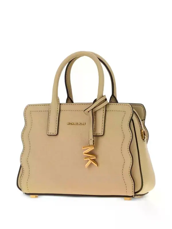 Michael Kors Laila Small Scalloped Tote Bag - Neutrals