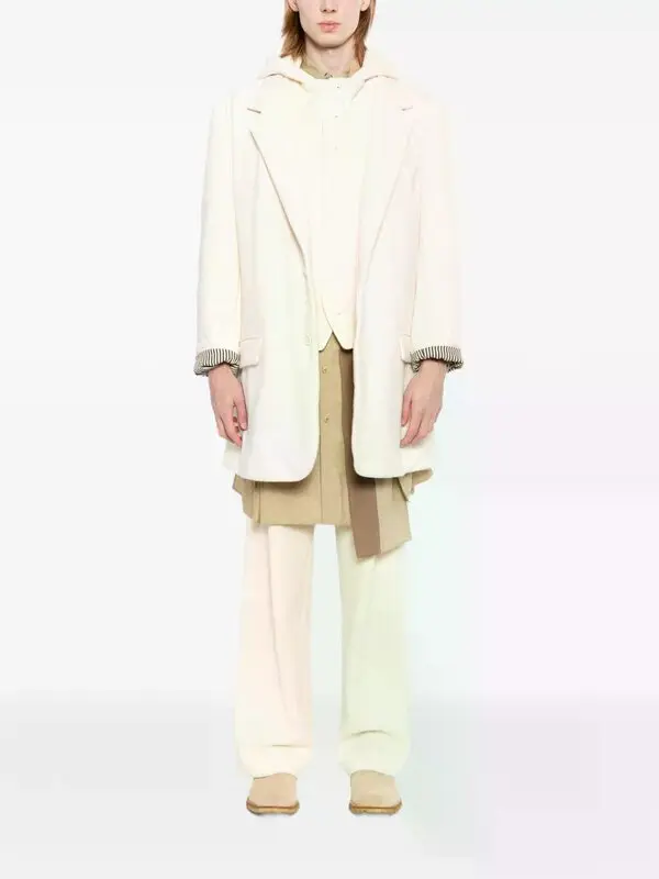 Yohji Yamamoto Hooded Single-breasted Jacket