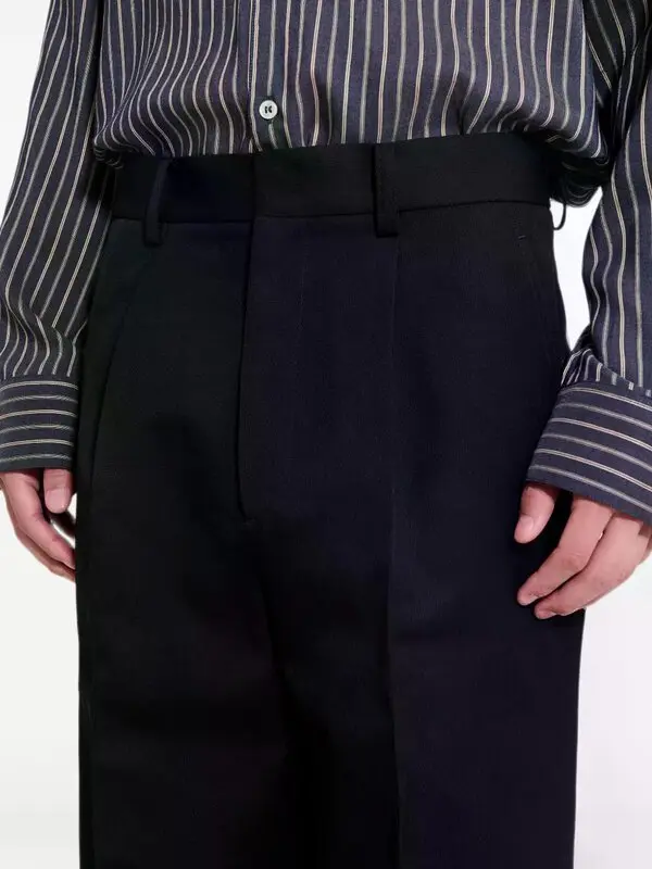 SSSTEIN Pleated Straight-leg Trousers