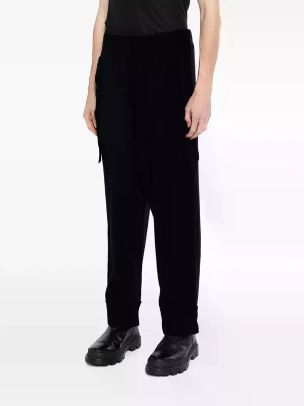 Yohji Yamamoto Ribbed-knit Trousers