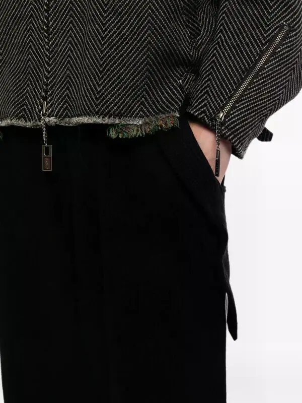 Yohji Yamamoto Ribbed-knit Trousers