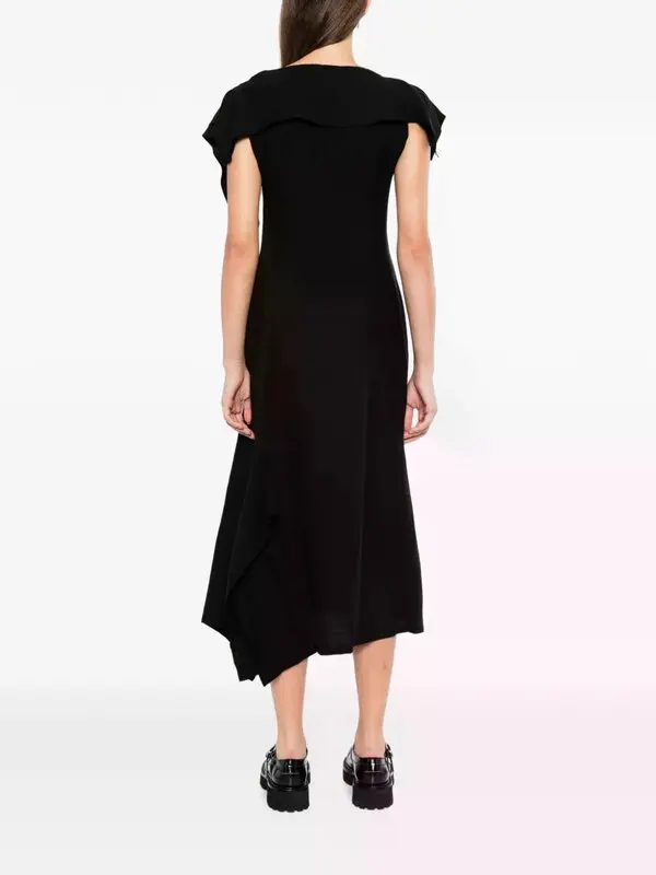 Yohji Yamamoto Flap Neckline Dress