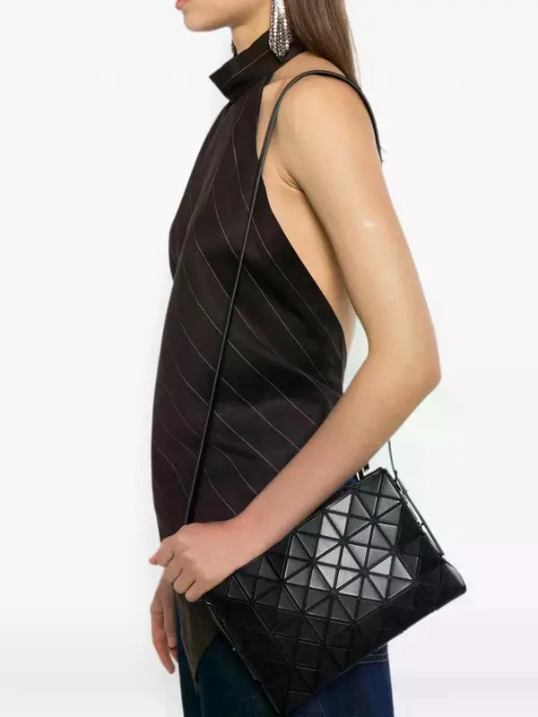 Issey Miyake Geometric Paneled Cross Body Bag