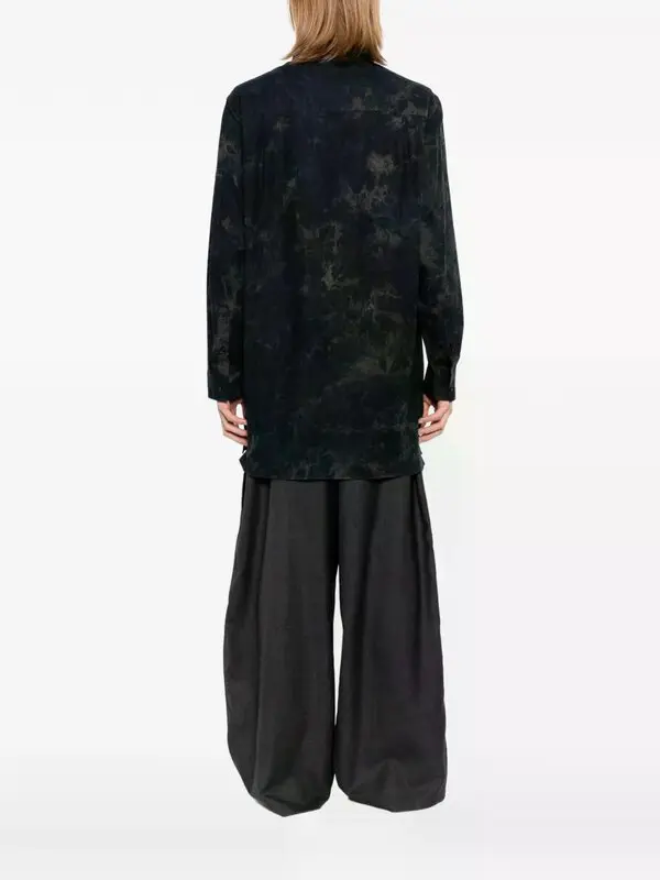 Yohji Yamamoto Triple-collar Tab-placket Shirt