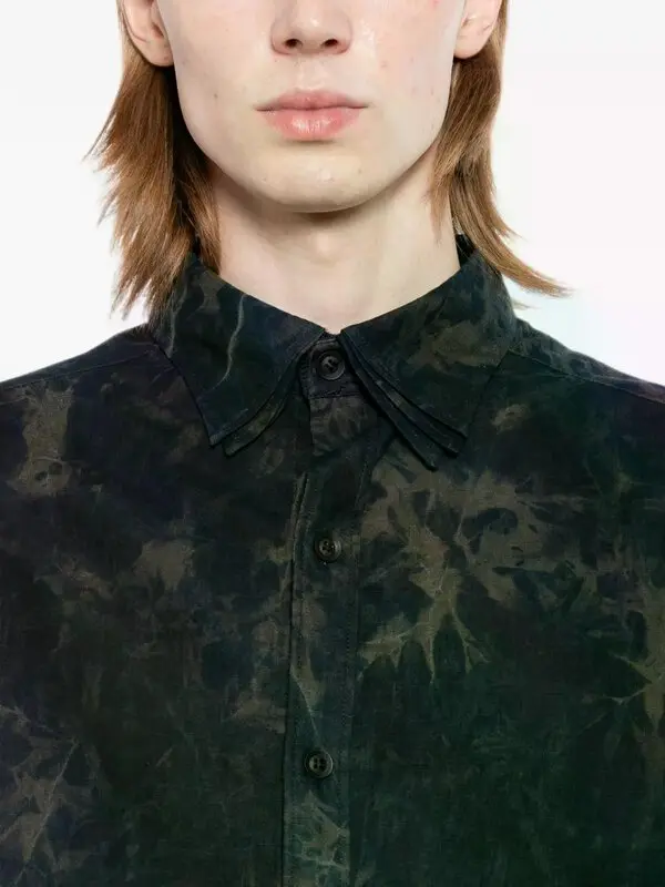 Yohji Yamamoto Triple-collar Tab-placket Shirt