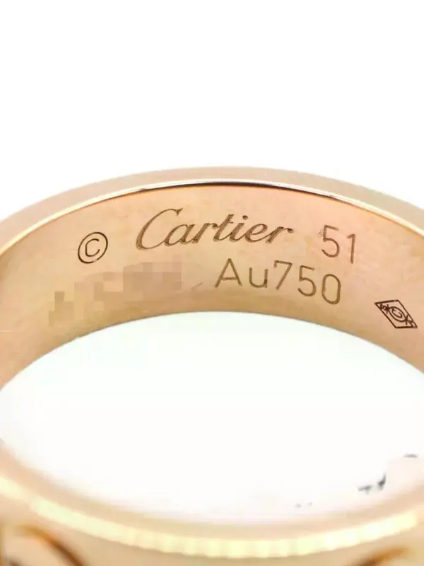 Cartier 18k Rose Gold Love Ring - Pink