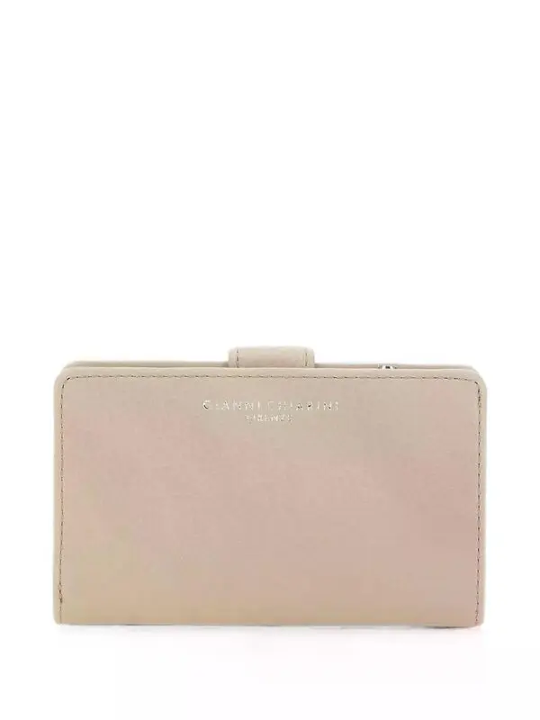GIANNI CHIARINI Dollaro Pebbled Leather Wallet - Neutrals