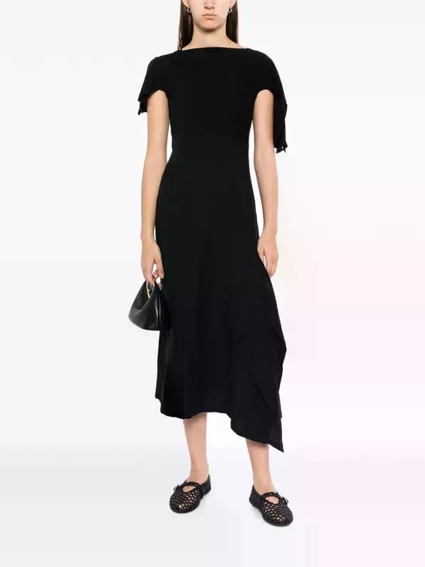 Yohji Yamamoto Backside Slit Flat Dress