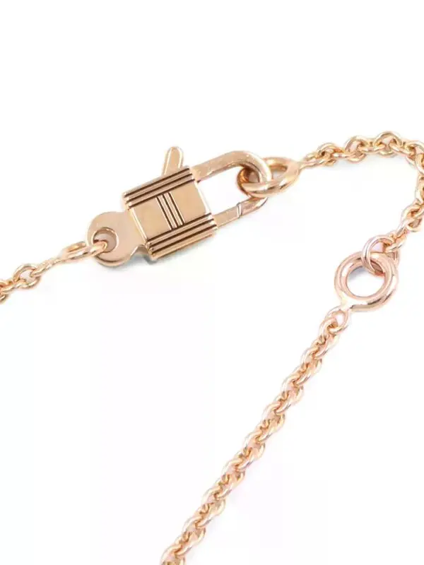 Hermès 18k Rose Gold Diamond Amulet Cadena Necklace