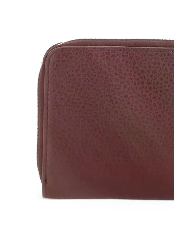 GIANNI CHIARINI Dollaro Hammered-leather Wallet - Red