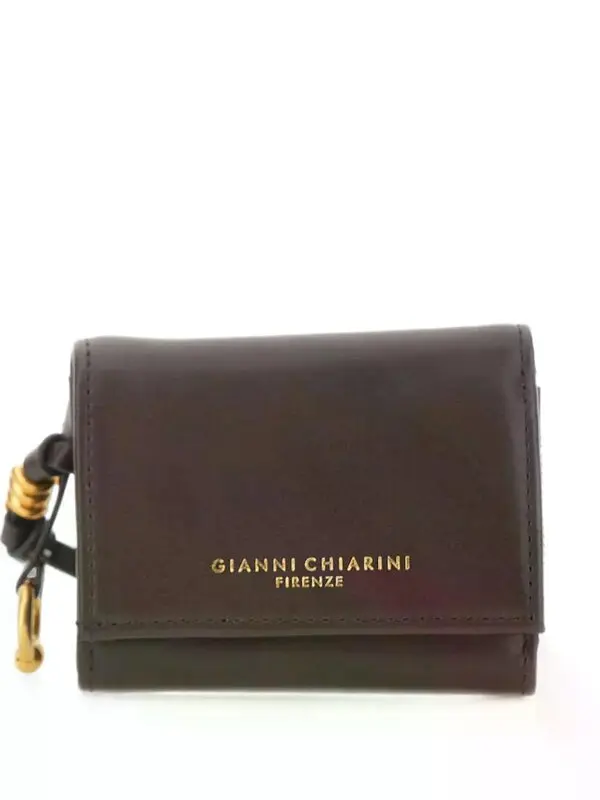 GIANNI CHIARINI Logo-print Leather Wallet - Brown