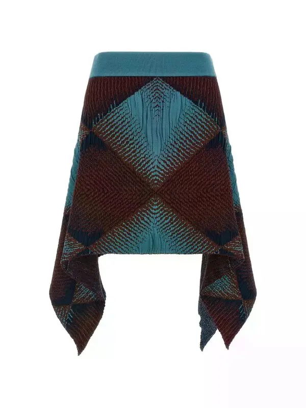 KIKO KOSTADINOV Ikat Argyle Asymmetric Skirt