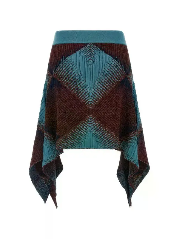 KIKO KOSTADINOV Ikat Argyle Asymmetric Skirt