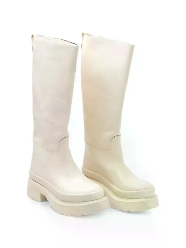 Valentino Garavani One Stud Platform Boots - Neutrals