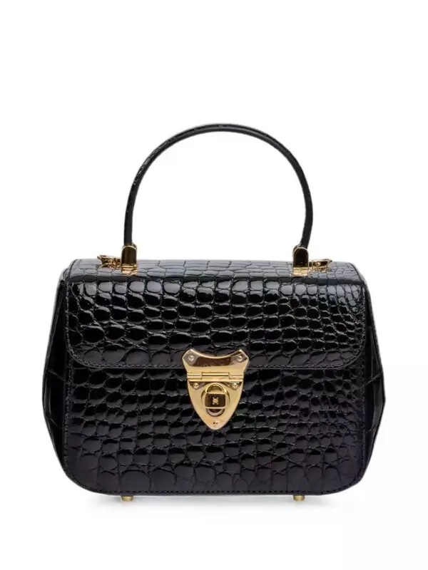 KWANPEN Crocodile-effect Top-handle Tote Bag
