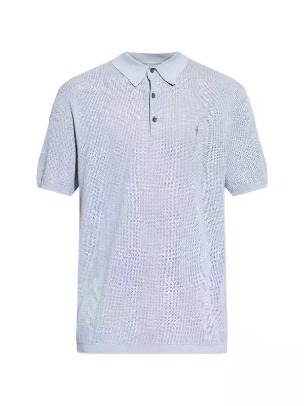 ALLSAINTS Aubrey Waffle-knit Polo Shirt