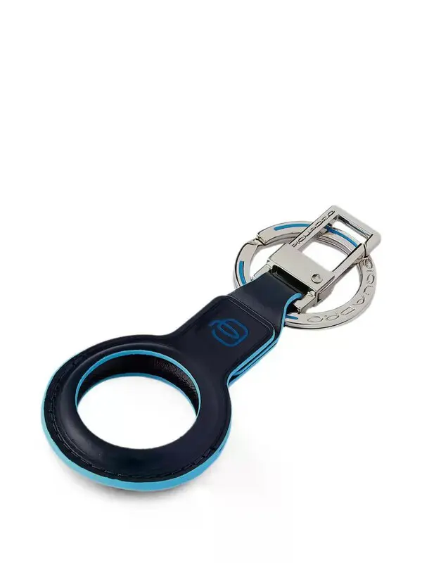PIQUADRO Logo-engraved Leather Keychain