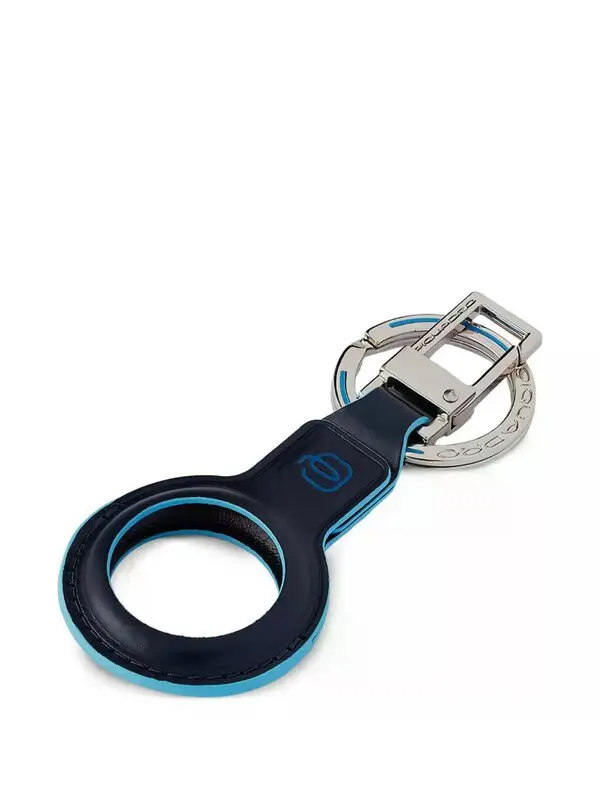 PIQUADRO Logo-engraved Leather Keychain