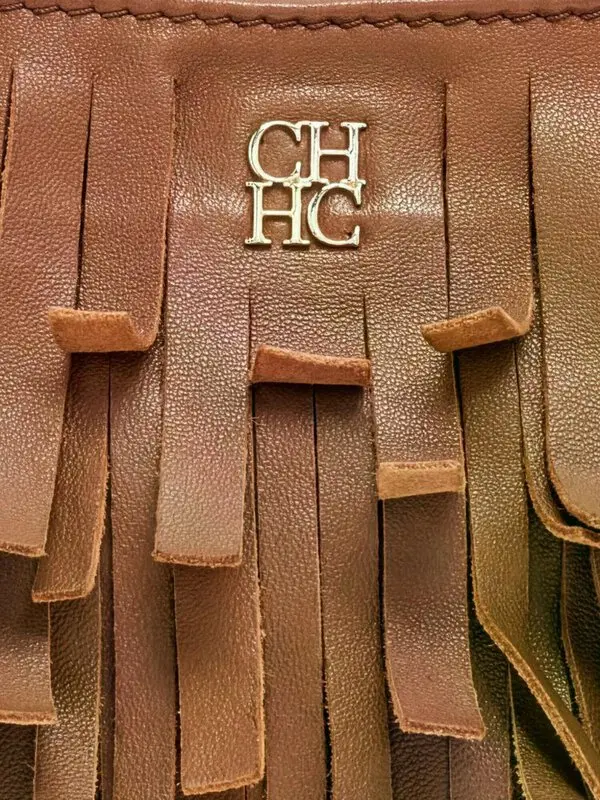 Carolina Herrera Fringed Chain Tote Bag