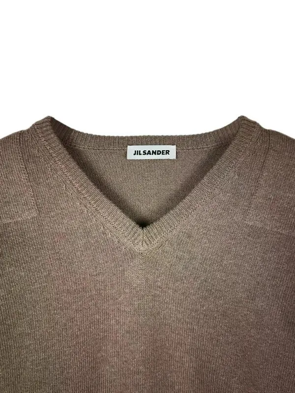 JIL SANDER V-neck Knitted Sweater