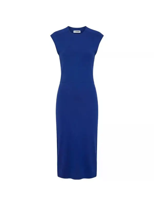 JIL SANDER Cut-out Sleeveless Midi Dress