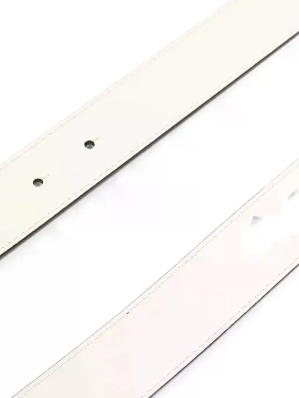 Valentino Garavani Vlogo Signature Leather Belt - Neutrals