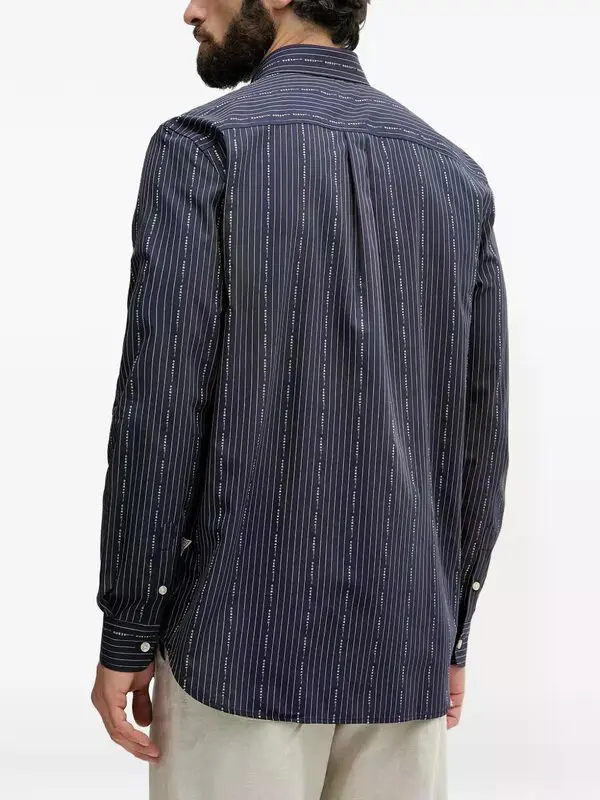 Guess Logo-stripe Patterned Shirt