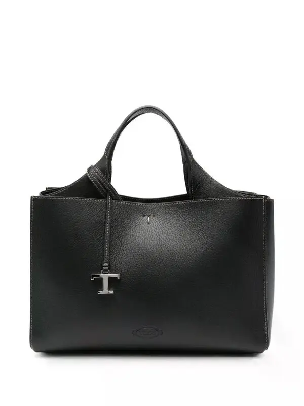 TOD'S Hanging T Leather Tote Bag