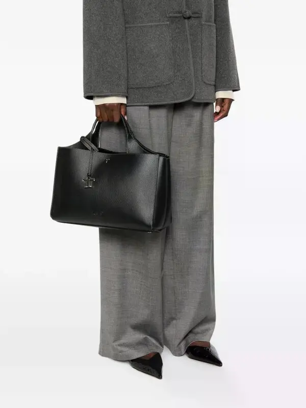 TOD'S Hanging T Leather Tote Bag