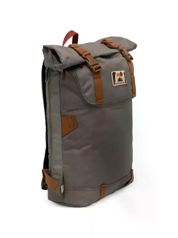 DOUGHNUT Roll-top Buckle-fastening Backpack - Grey