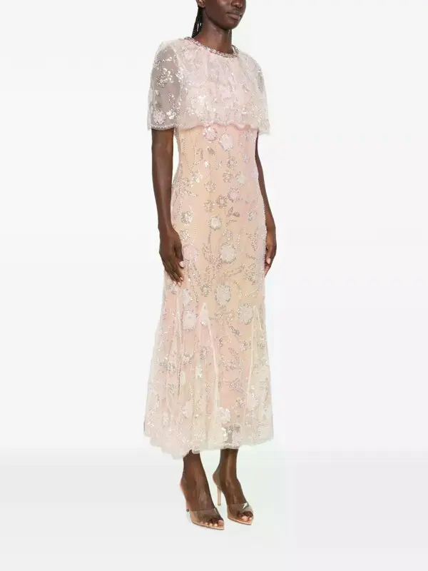 SELF-PORTRAIT Sequin-embellished Maxi Dress