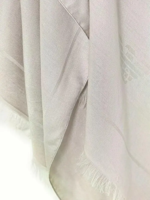 Emporio Armani Modal Blend Stole With Jacquard Logo