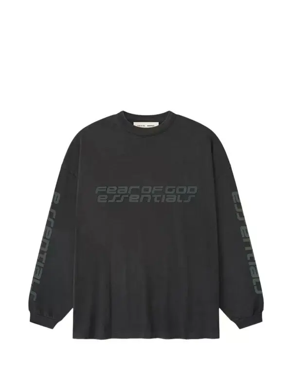 Fear Of God 90' Logo-print Long-sleeve T-shirt - Black