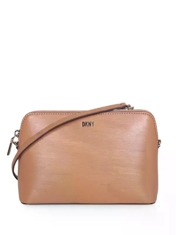 Dkny Bryant Logo-lettering Mini Cross Body Bag - Neutrals