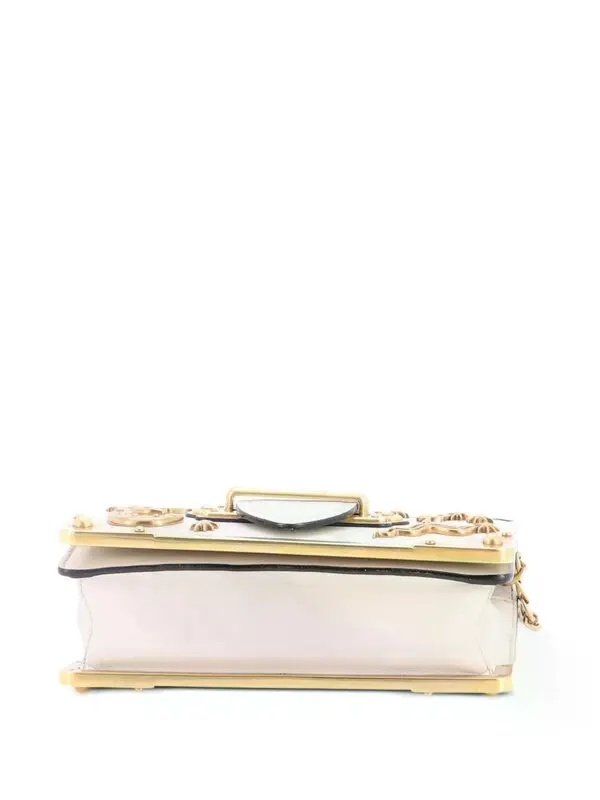 Prada Cahier Embellished Leather Small Crossbody Bag