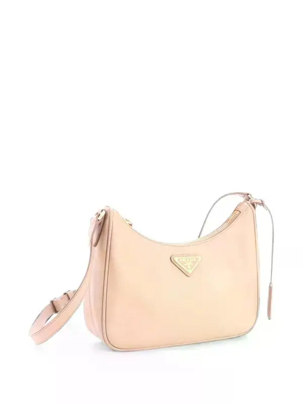 Prada Re-edition Hobo Saffiano Leather Mini Shoulder Bag