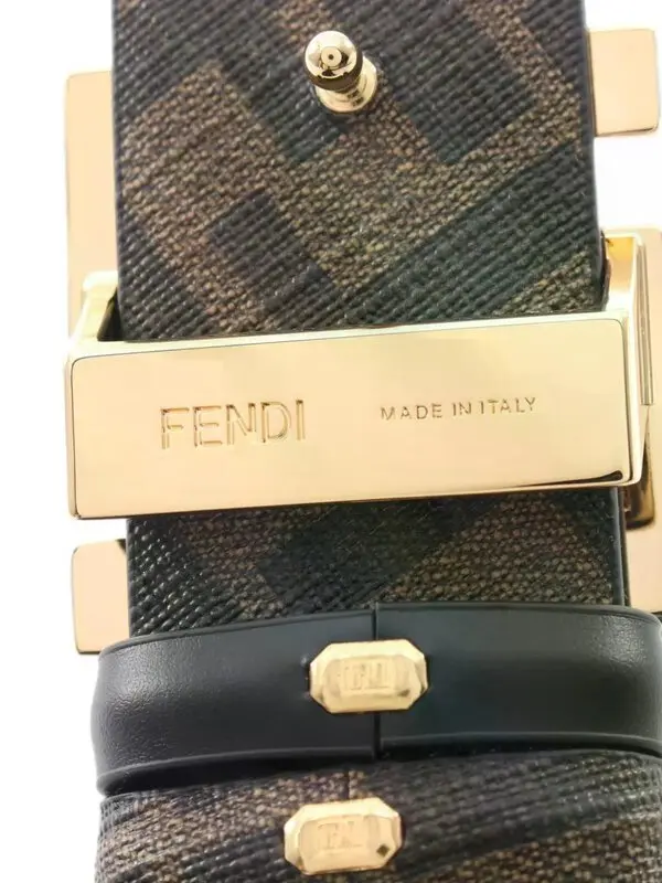 Fendi Zucca Ff Buckle Belt