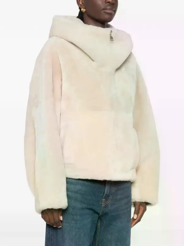 BLANCHA Hooded Shearling Jacket